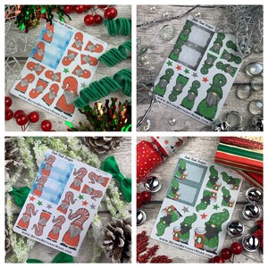 Hand Drawn Gonk Character Christmas Stickers for Various Planners ...