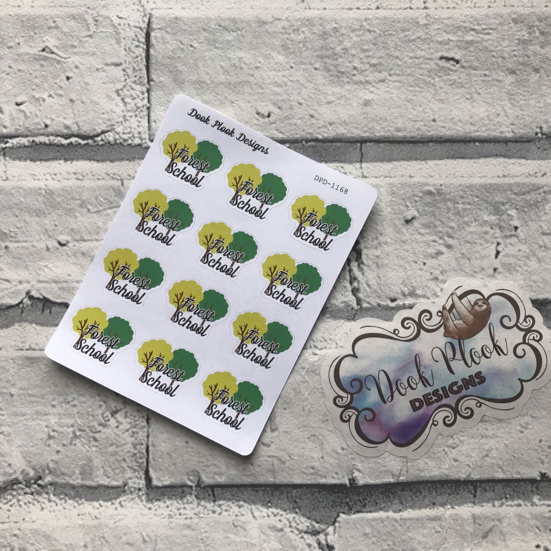 Forest School Stickers for Various Planners, Kikki K, Travellers ...