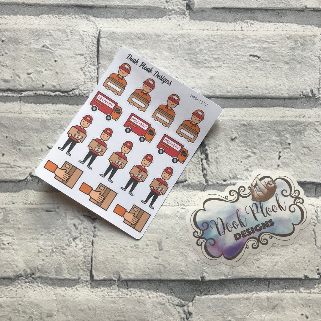 Delivery / Parcel Stickers for Erin Condren, Plum Paper, Filofax, Kikki ...