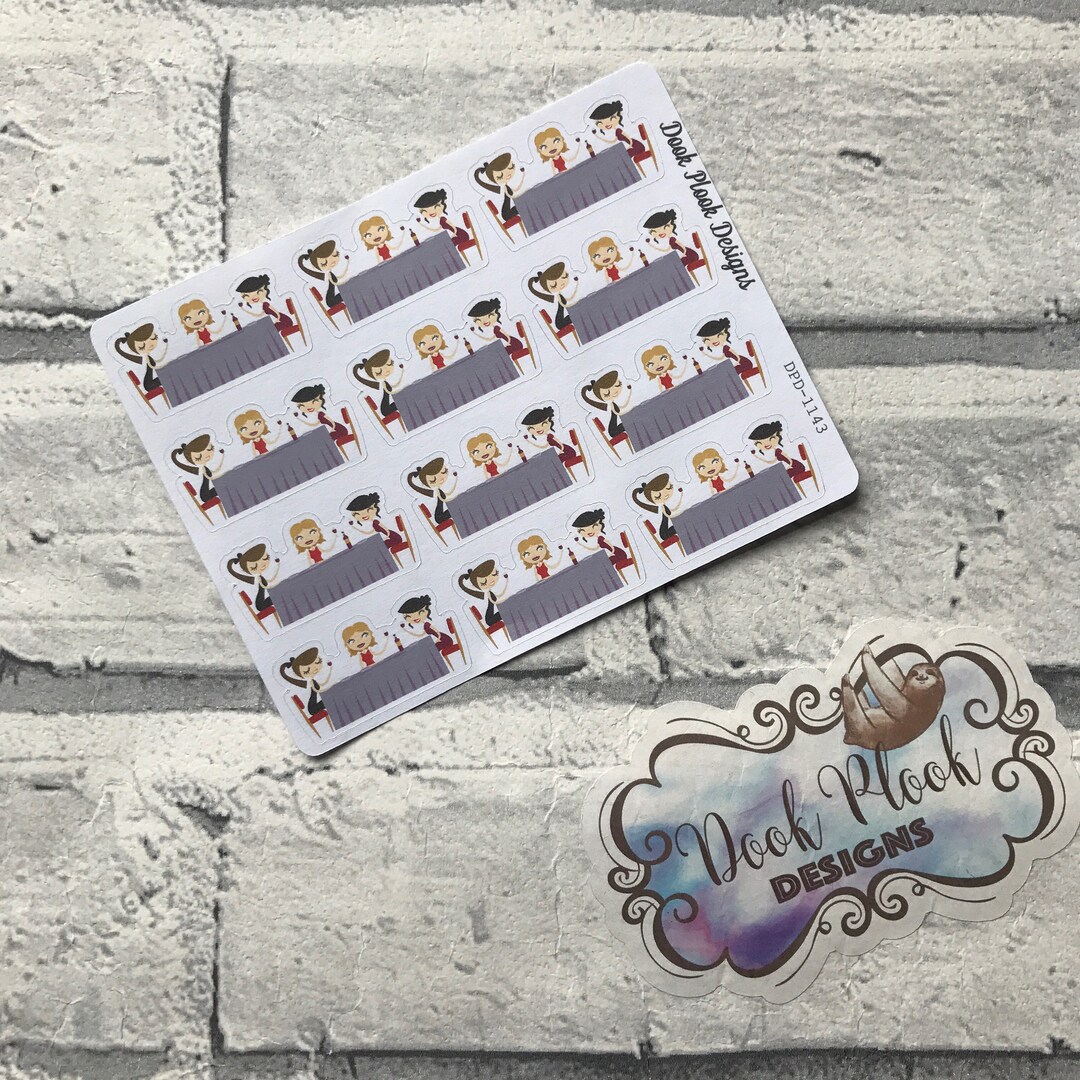 Ladies Lunch / Dinner Stickers for Various Planners, Happy Planner ...