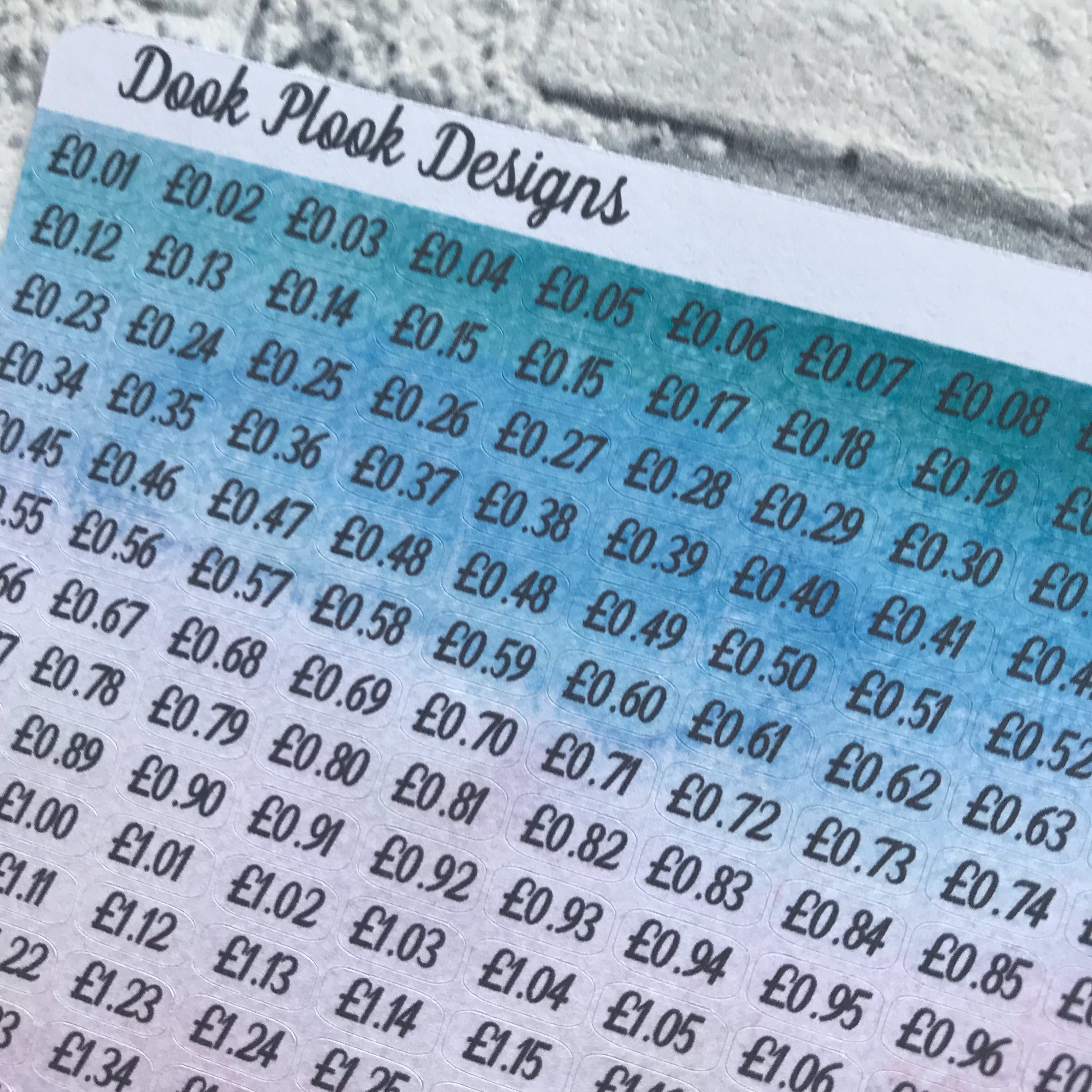 365 day money challenge stickers for various planners | Etsy