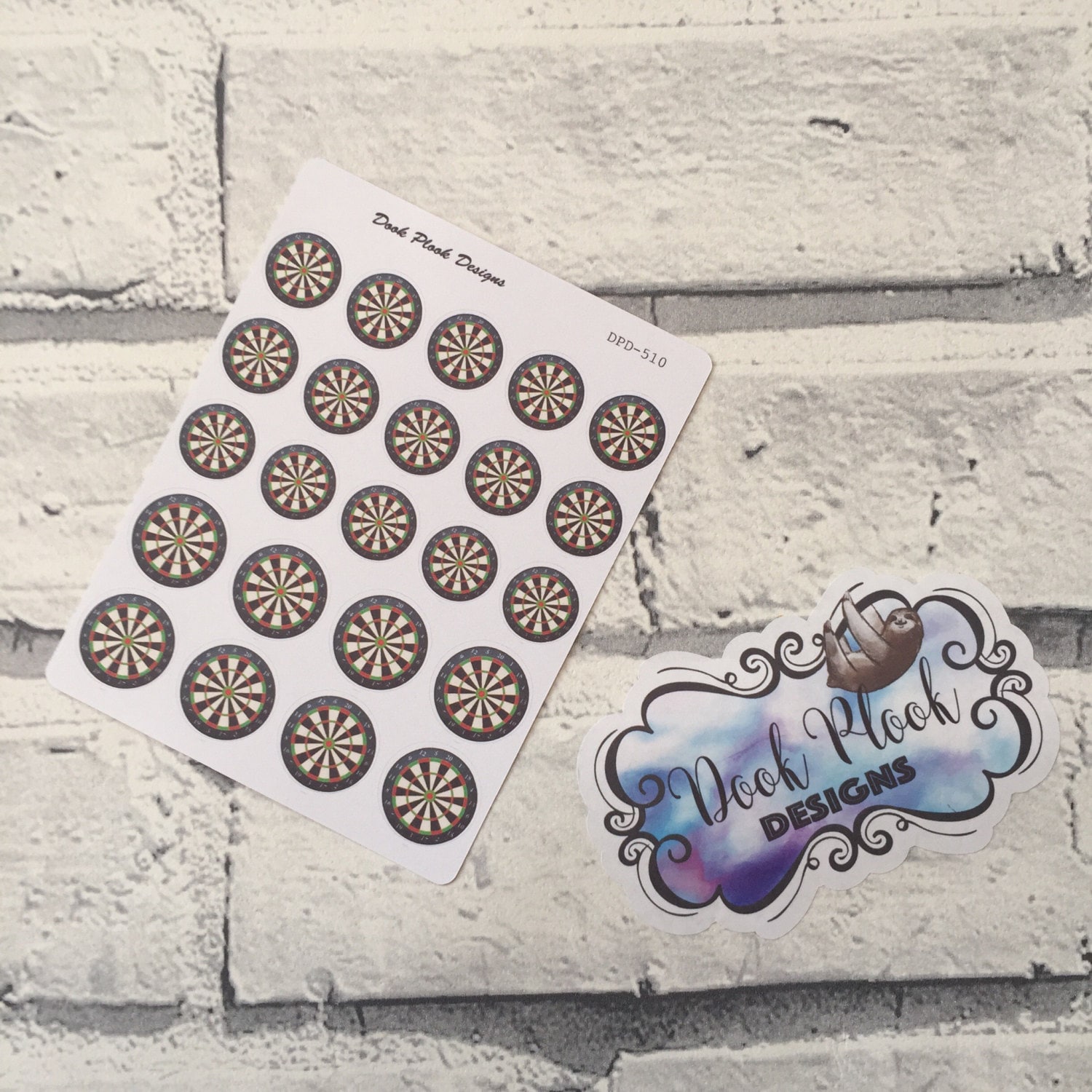 Dart Board Stickers for Various Planners Happy Planner - Etsy
