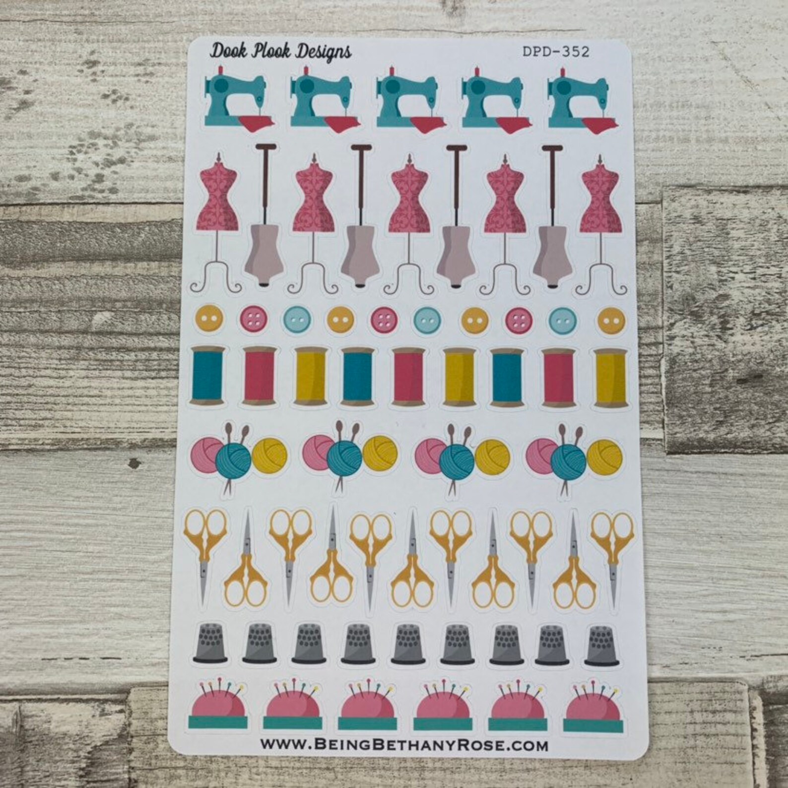 Sewing Stickers for Various Planners Happy Planner Passion - Etsy UK