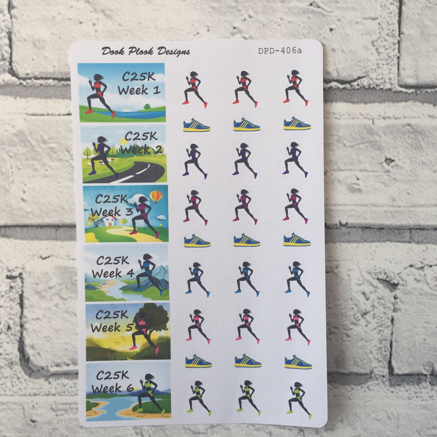 Couch to 5k C25K Stickers for Various Planners Happy | Etsy