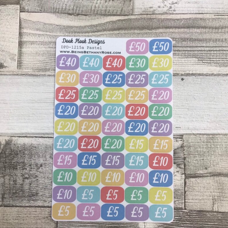 52 Week a Grand 1000 Pound Money Challenge Stickers for - Etsy UK