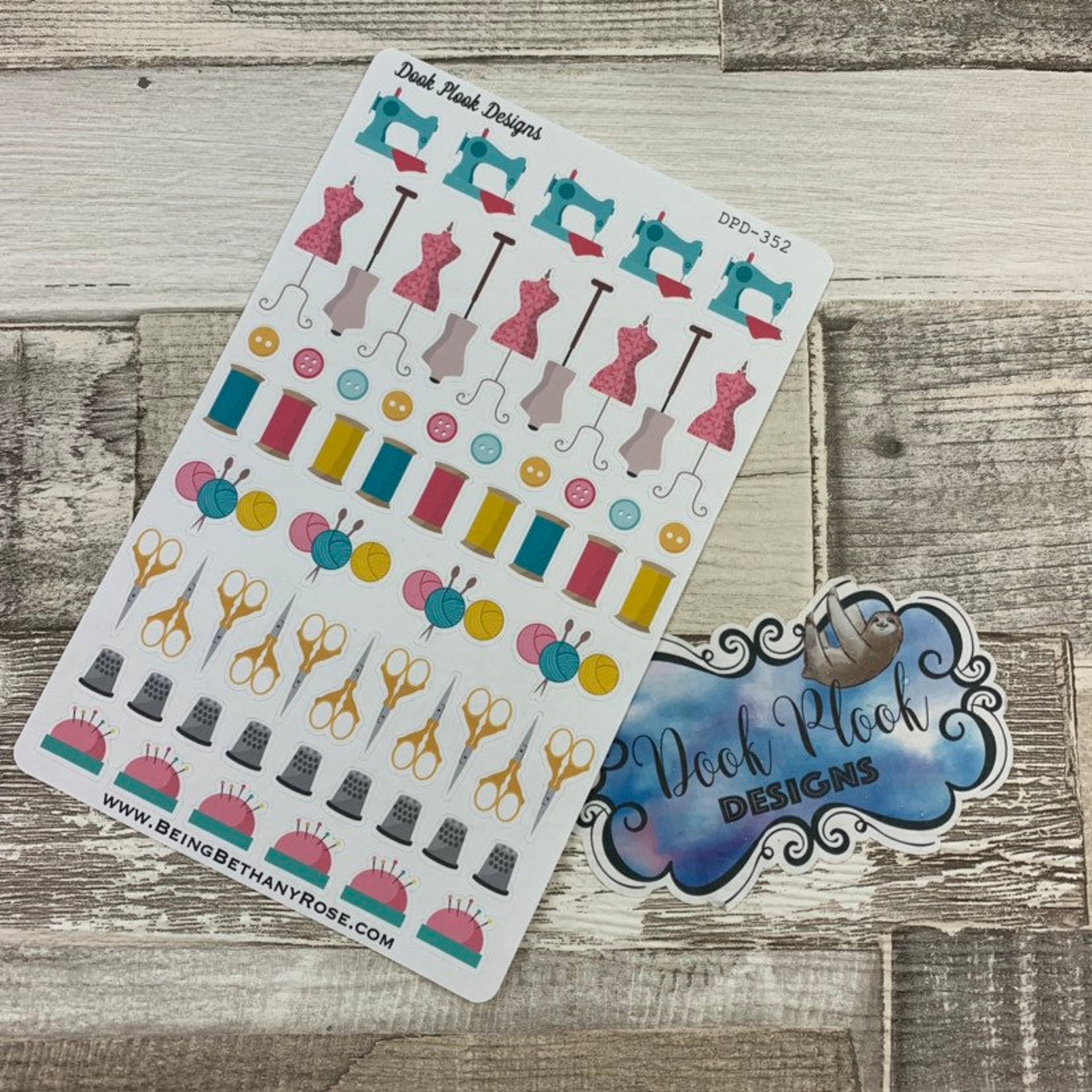 Sewing Stickers for Various Planners Happy Planner Passion - Etsy UK