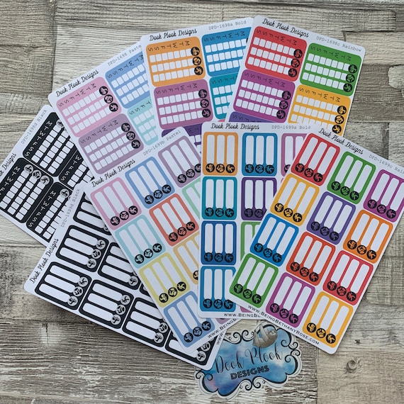 Triathlon Tracking Stickers for Happy Planner Passion Planner | Etsy