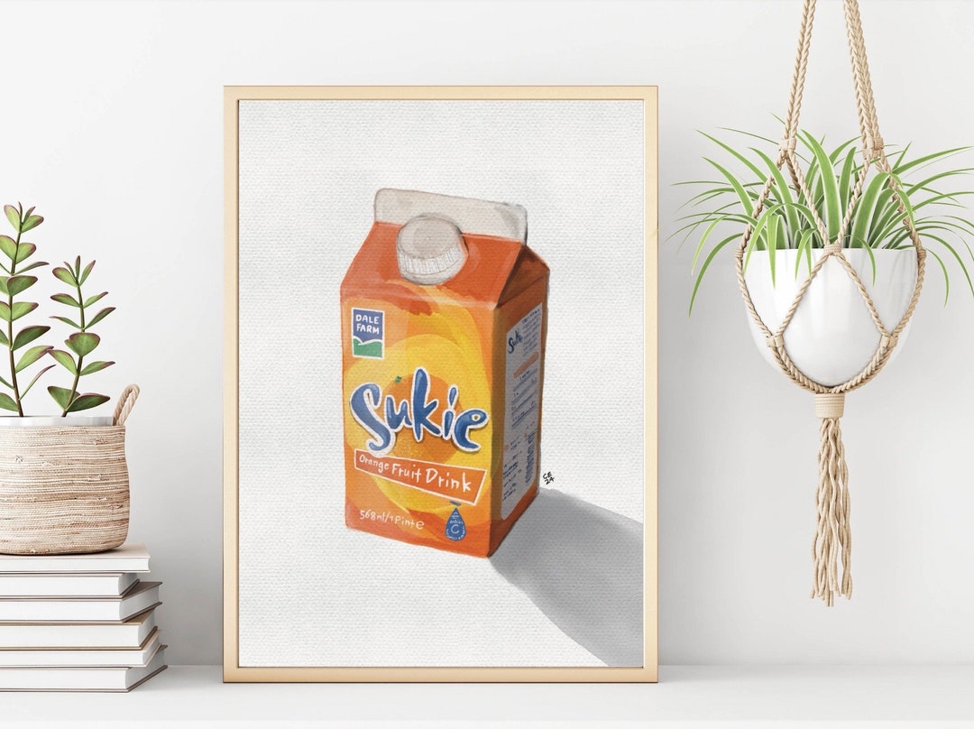 Sukie Juice Drink Northern Ireland Painting Digital Illustration Print ...