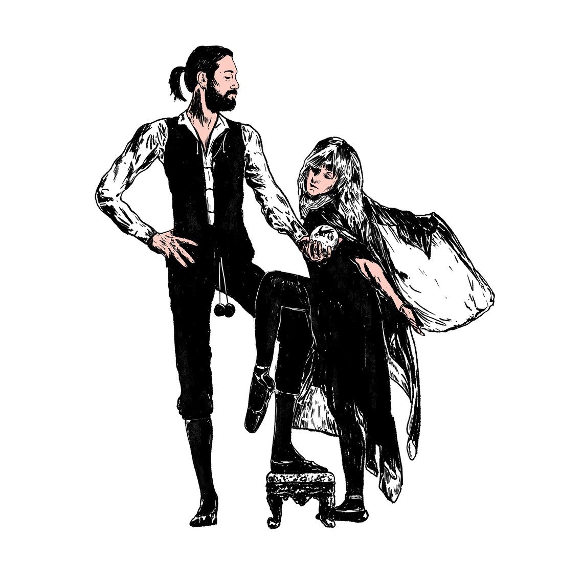 Rumours Fleetwood Mac Album Cover Illustration Artwork Drawing - Etsy