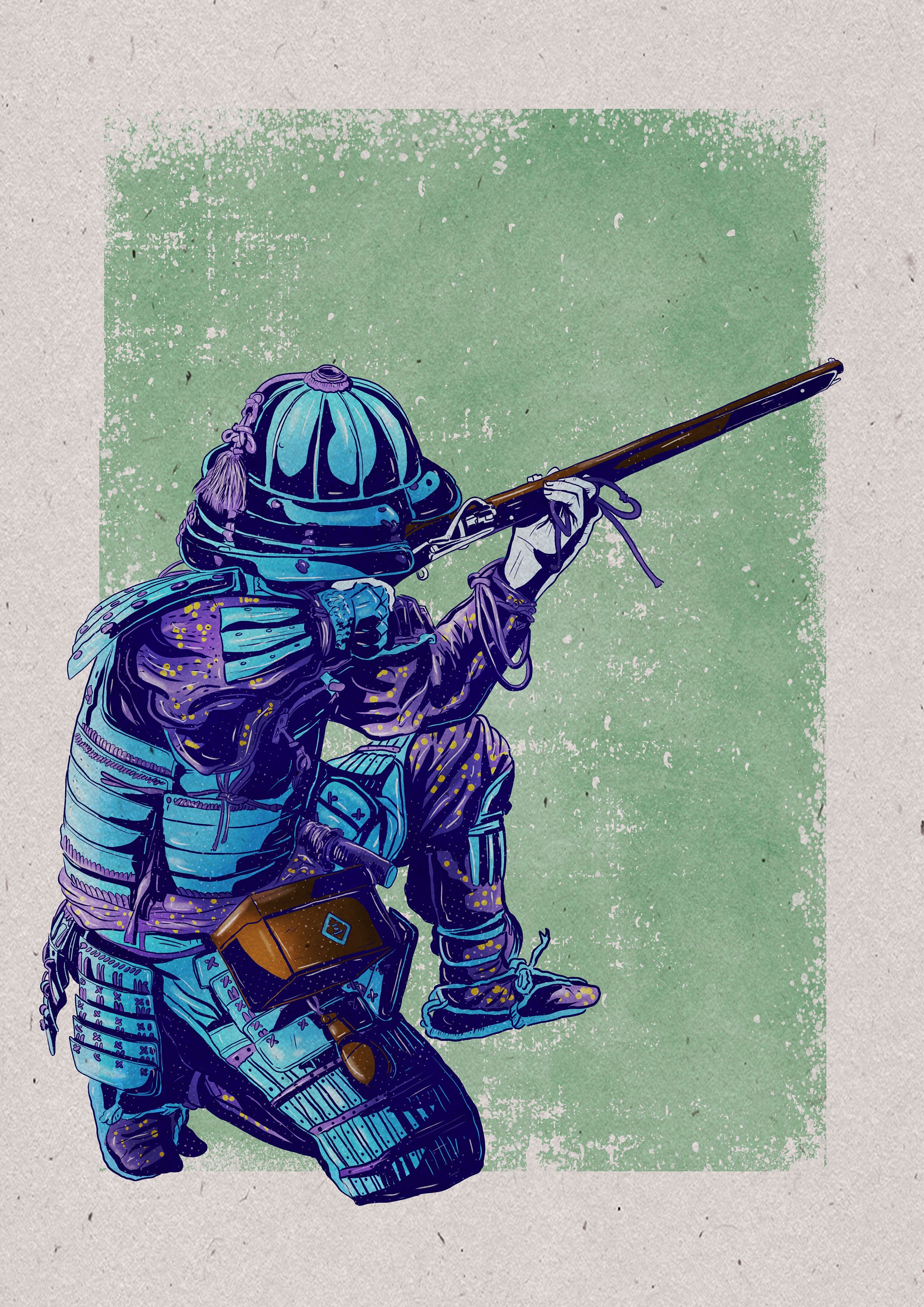 Samurai Tanegashima Rifle Musket A4 Print Artwork Japan - Etsy UK