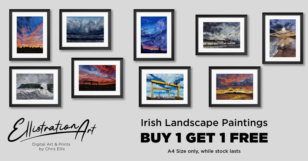 Irish Landscape Prints Buy 1 Get 1 Free Offer - Etsy