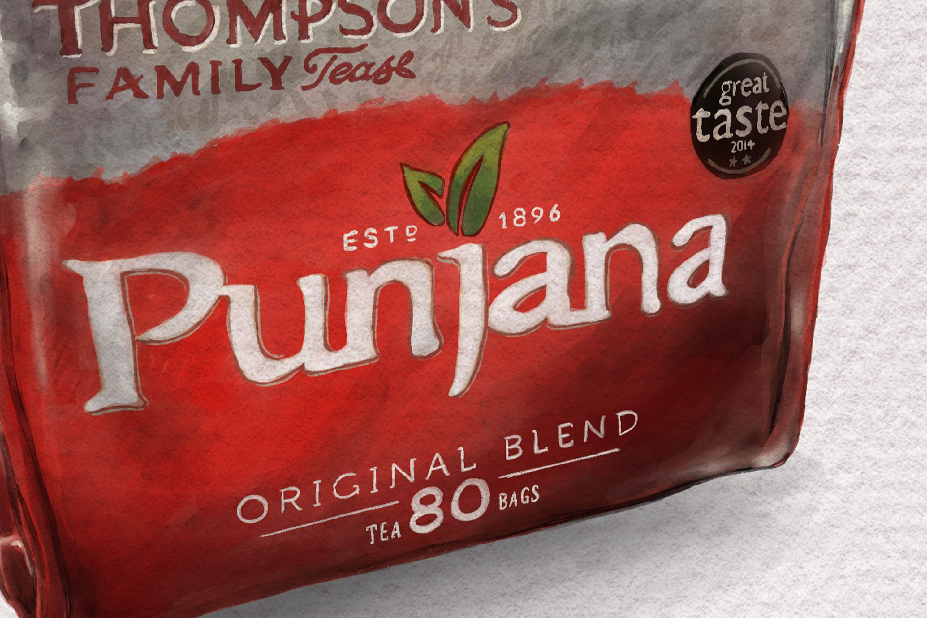 Punjana Tea Watercolour Digital Illustration Print Artwork Irish Tea ...