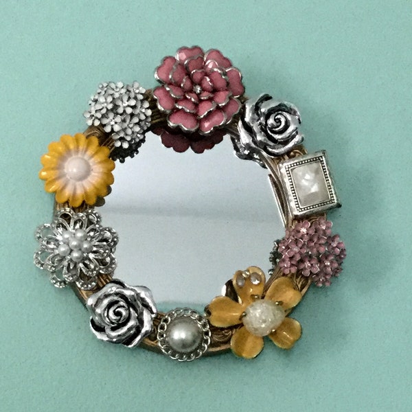 Jeweled Mirror - Etsy