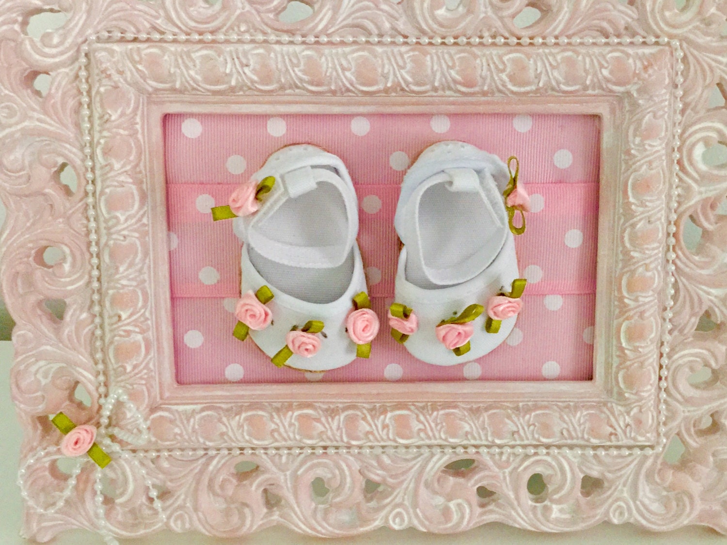 Nursery 3D Art Decor. Baby Girl Pink Ornate Frame. Baby Girl - Etsy