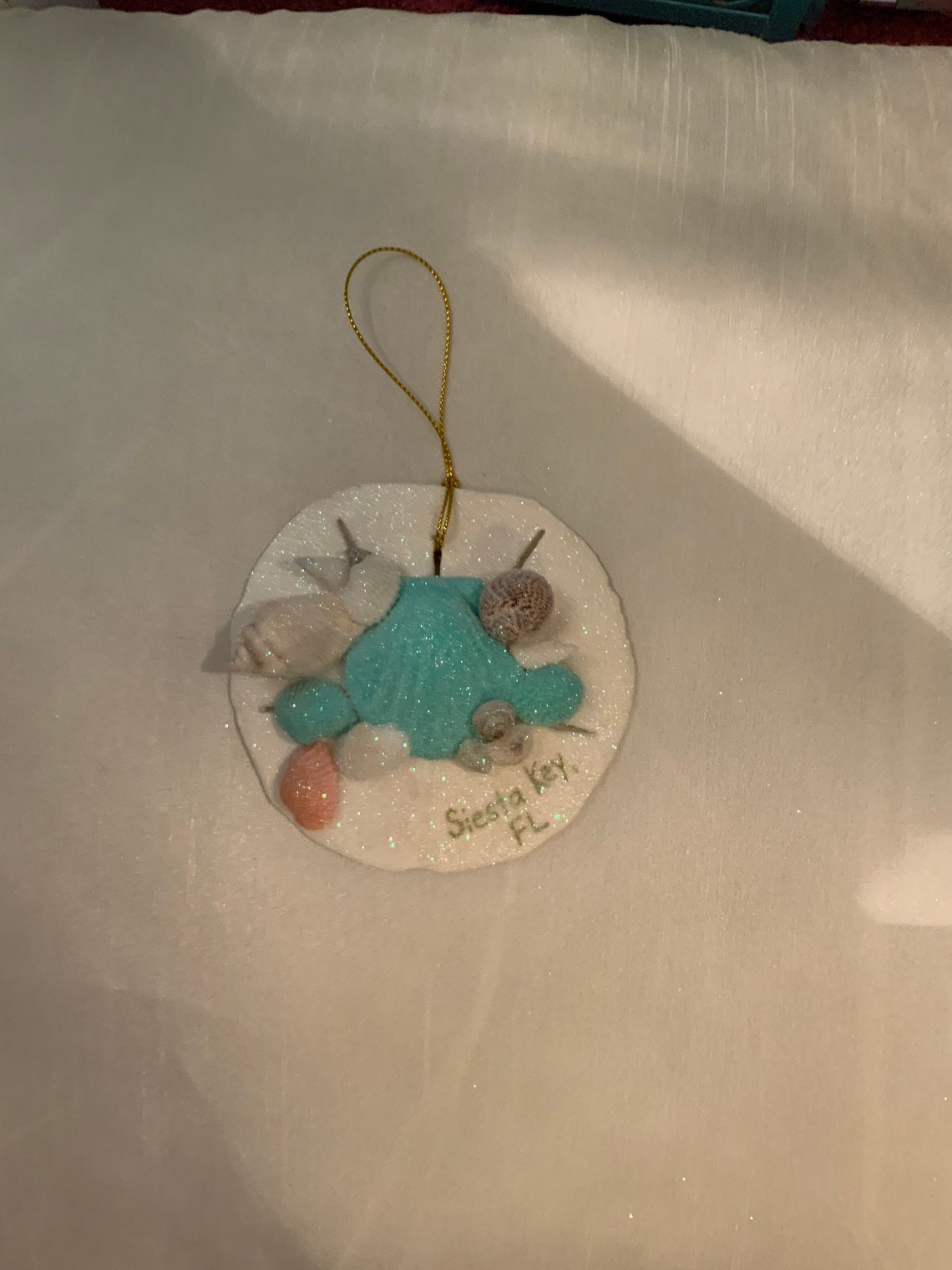 Siesta Key Florida Seashell Christmas Ornament Coastal & - Etsy
