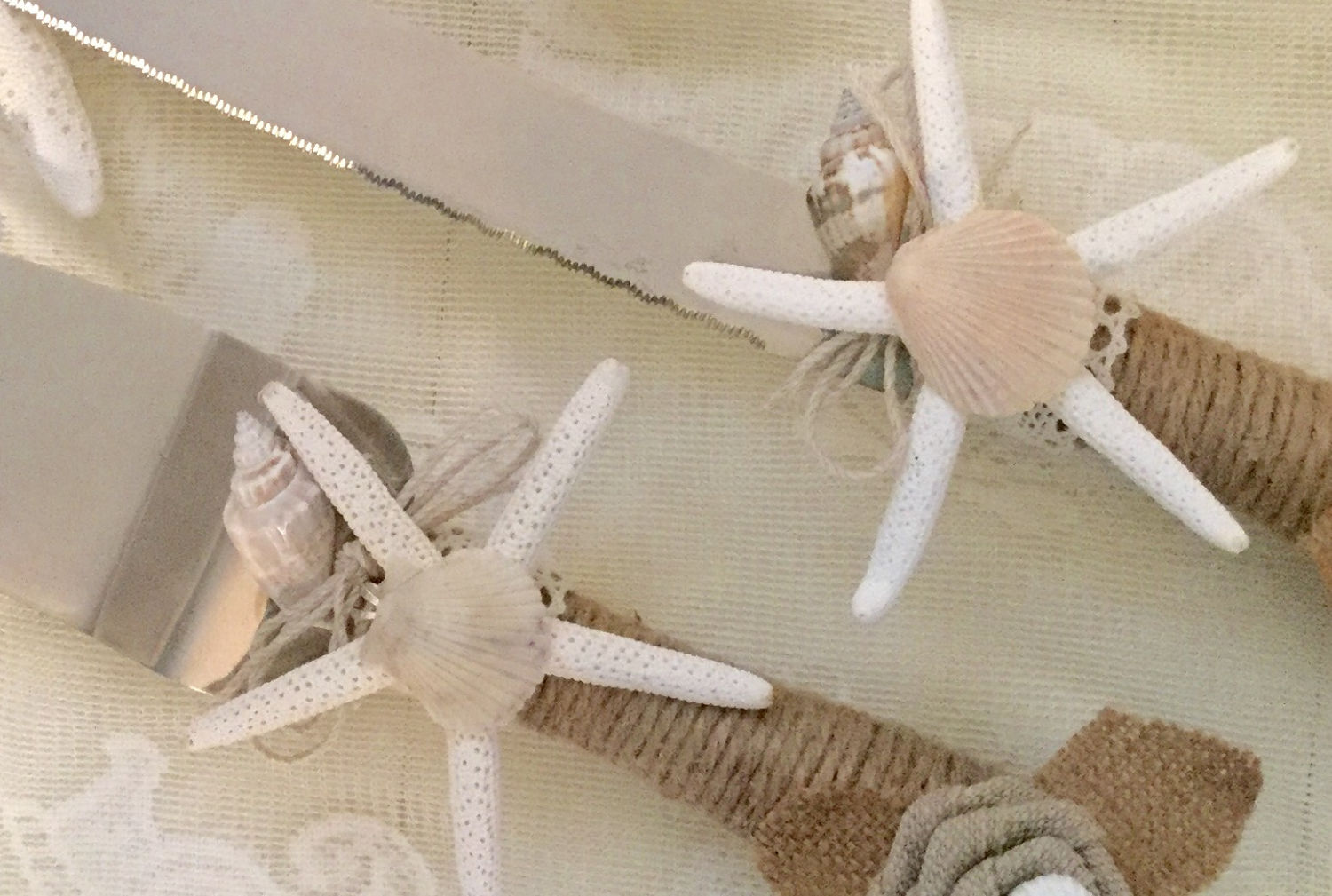 Seashell Beach Wedding Cake Knife & Server. Beach Wedding - Etsy