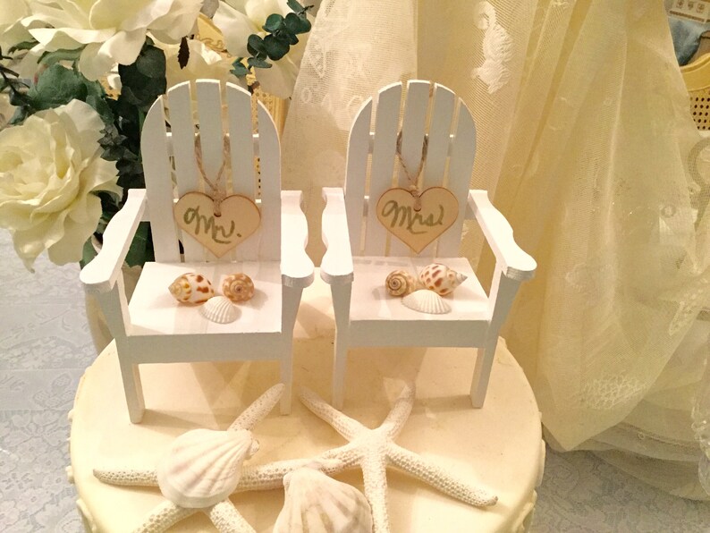 Beach Wedding Cake Topper Rustic Beach Cake Topper Wooden - Etsy