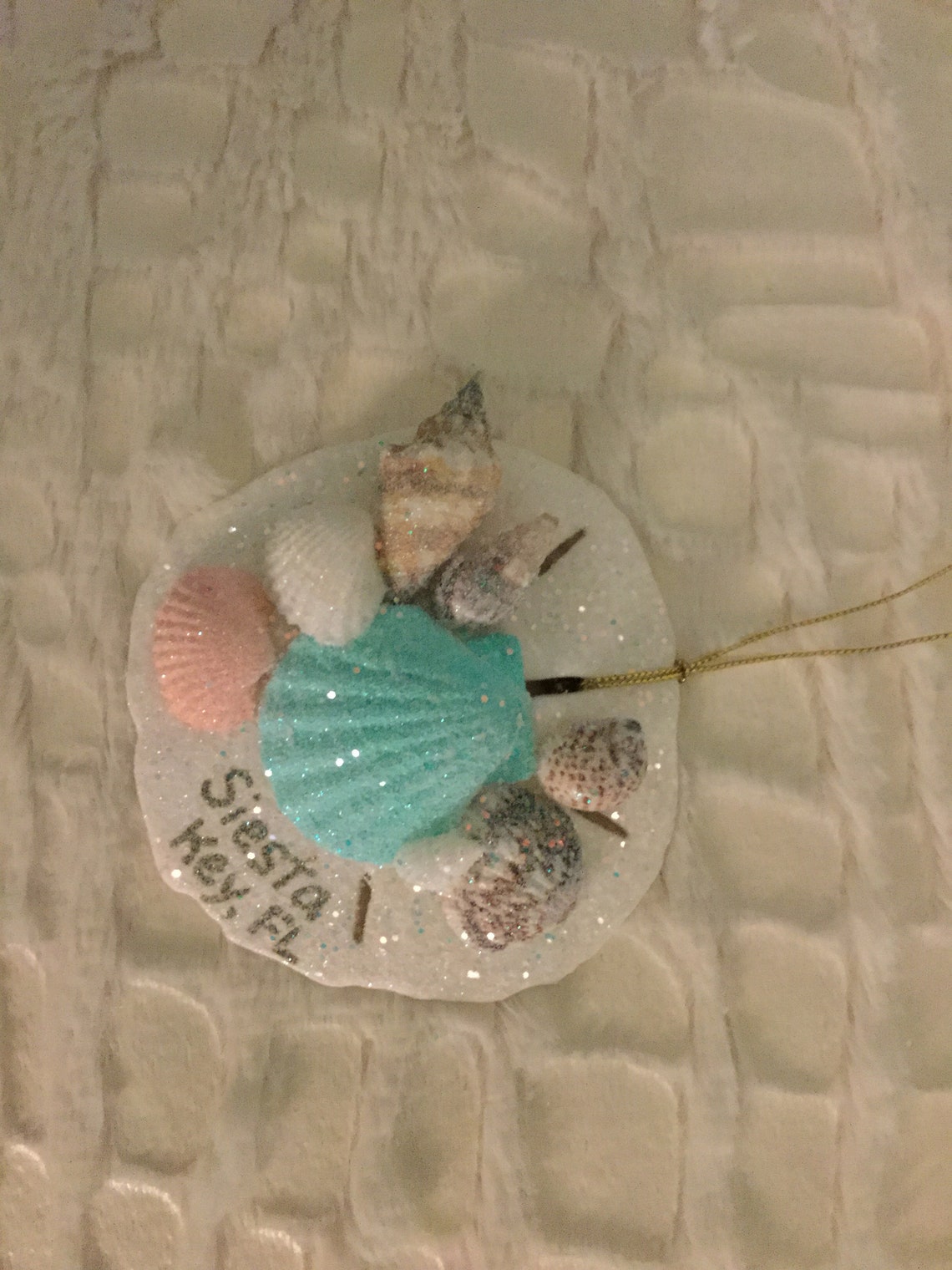 Siesta Key Florida Seashell Christmas Ornament Coastal & - Etsy