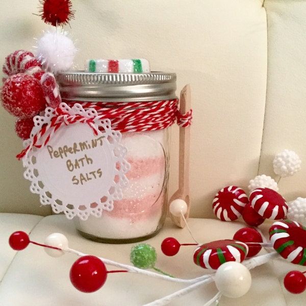 Peppermint Bath Salts - Etsy