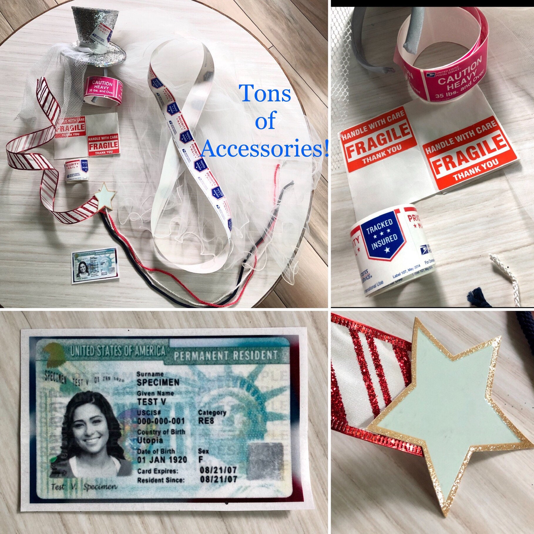 7 Pc Mail Order Bride Costume Outfit Set Funny Pun Handmade | Etsy