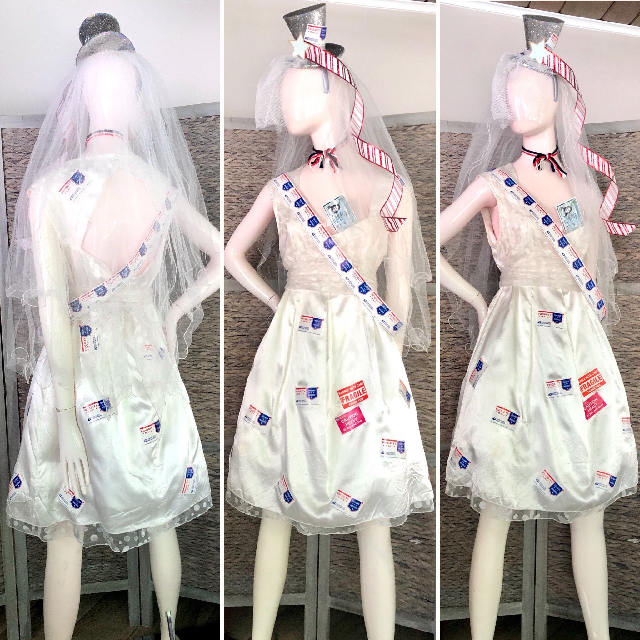 7 Pc Mail Order Bride Costume Outfit Set Funny Pun Handmade | Etsy