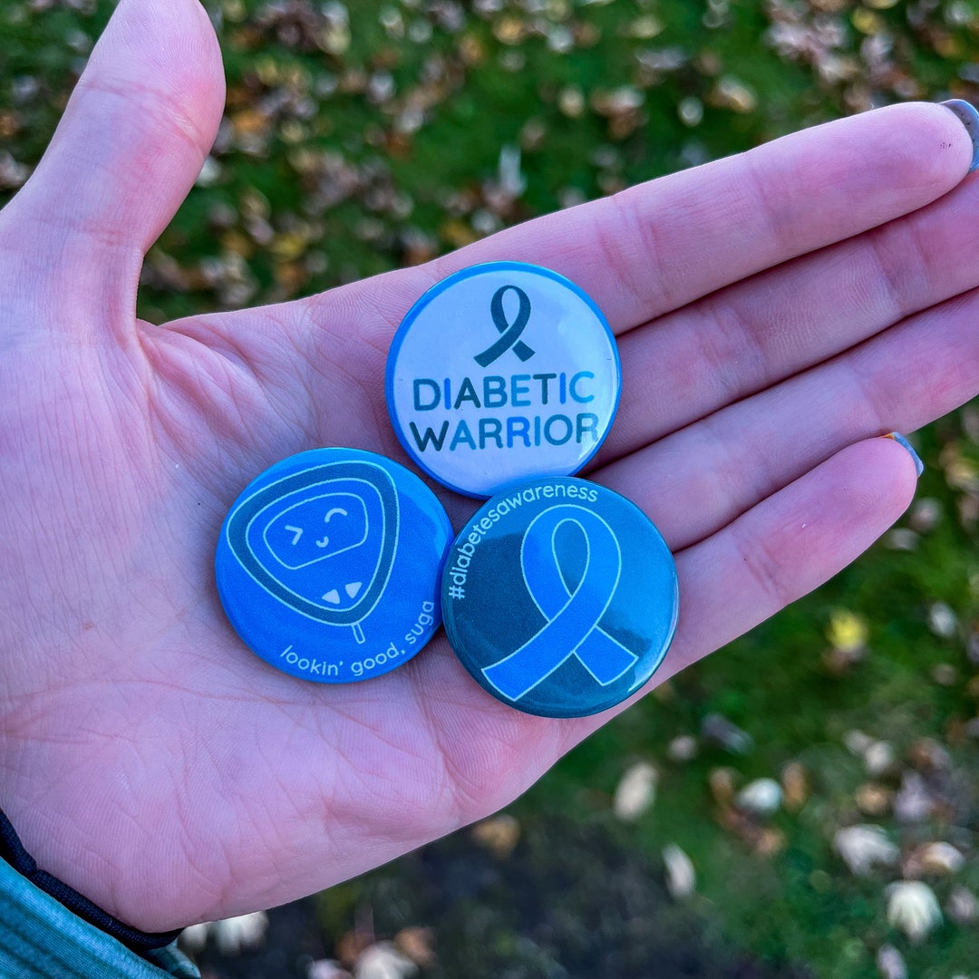 Type 1 Diabetes Awareness 1.25" Badge Pins | Pinback Buttons | Diabetes ...