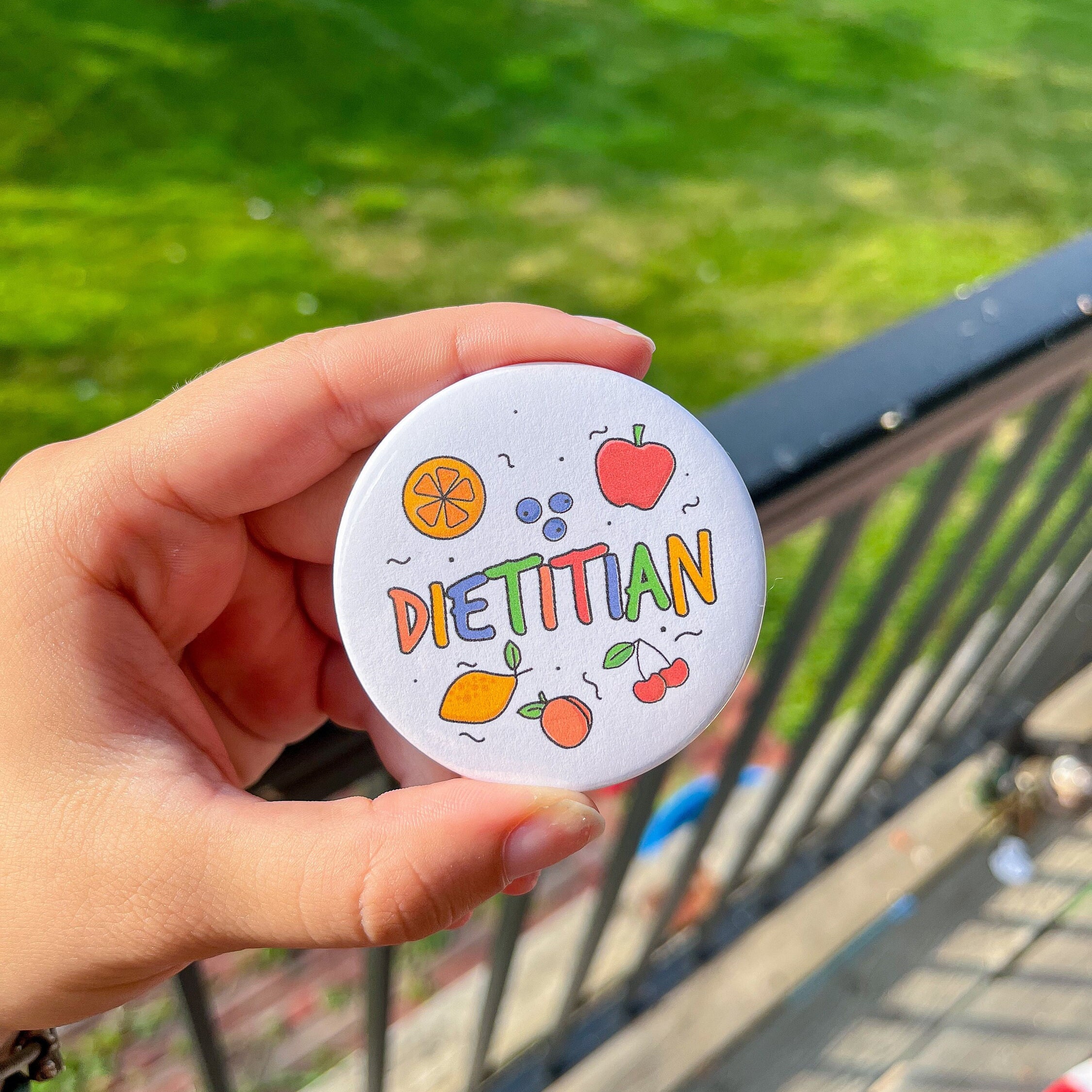 Dietitian Magnet | 2.25" Round Magnet | Nutritionist | Food & Nutrition ...