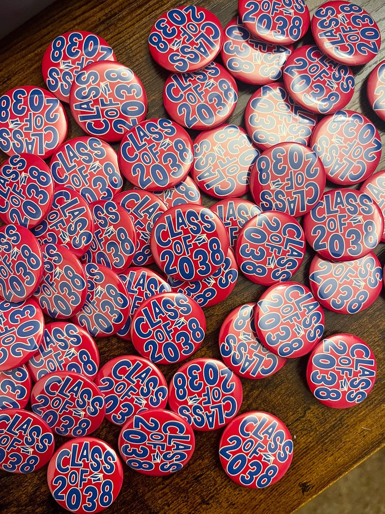 Custom 1.25" Class of Buttons | Custom Pins | 10, 25, 50, 100 Buttons ...