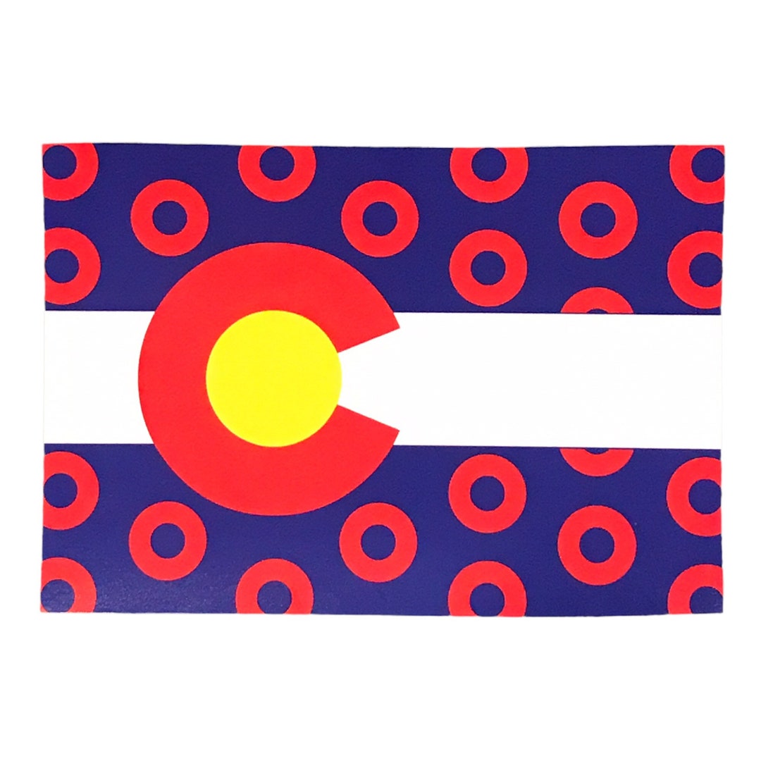 Phish Fishman Donut Colorado Flag Sticker - Etsy
