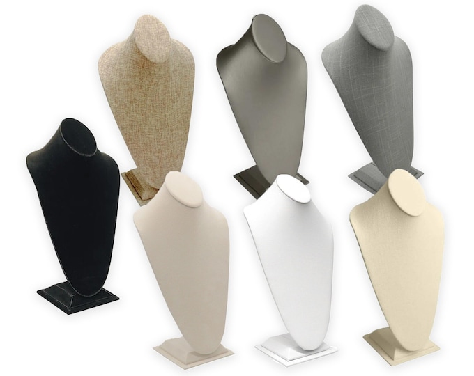 7 Different Color Options-necklace Display Bust, 14-1/2 Tall-large ...