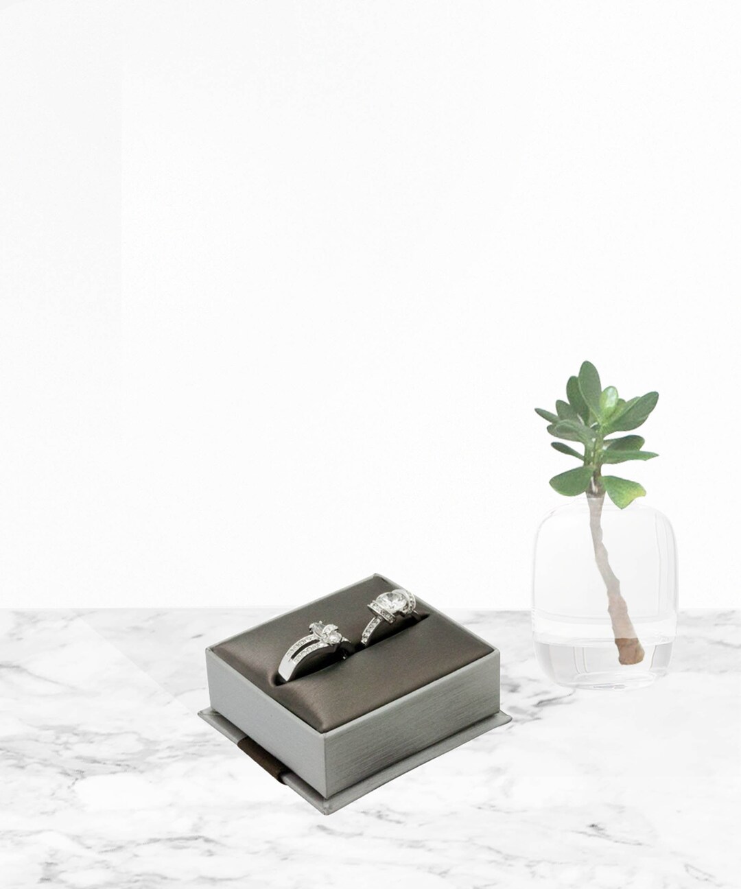 Steel Grey Ring Box - Etsy