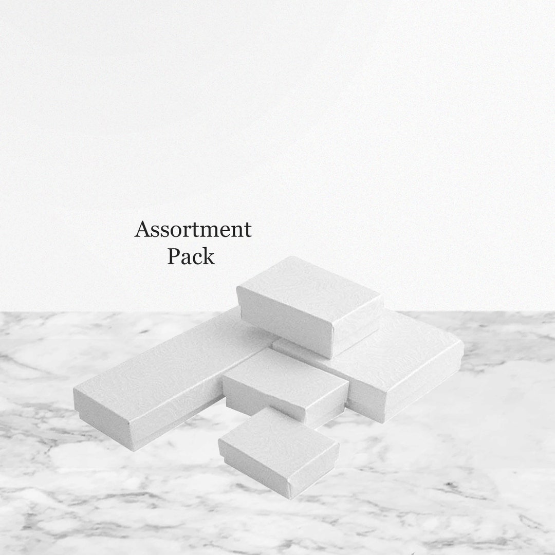 100 Gift Boxes Bulk Swirl White Cotton Filled Box Assortment Packaging 100-gift-boxes-bulk-swirl-white-cotton-filled-box-assortment-packaging