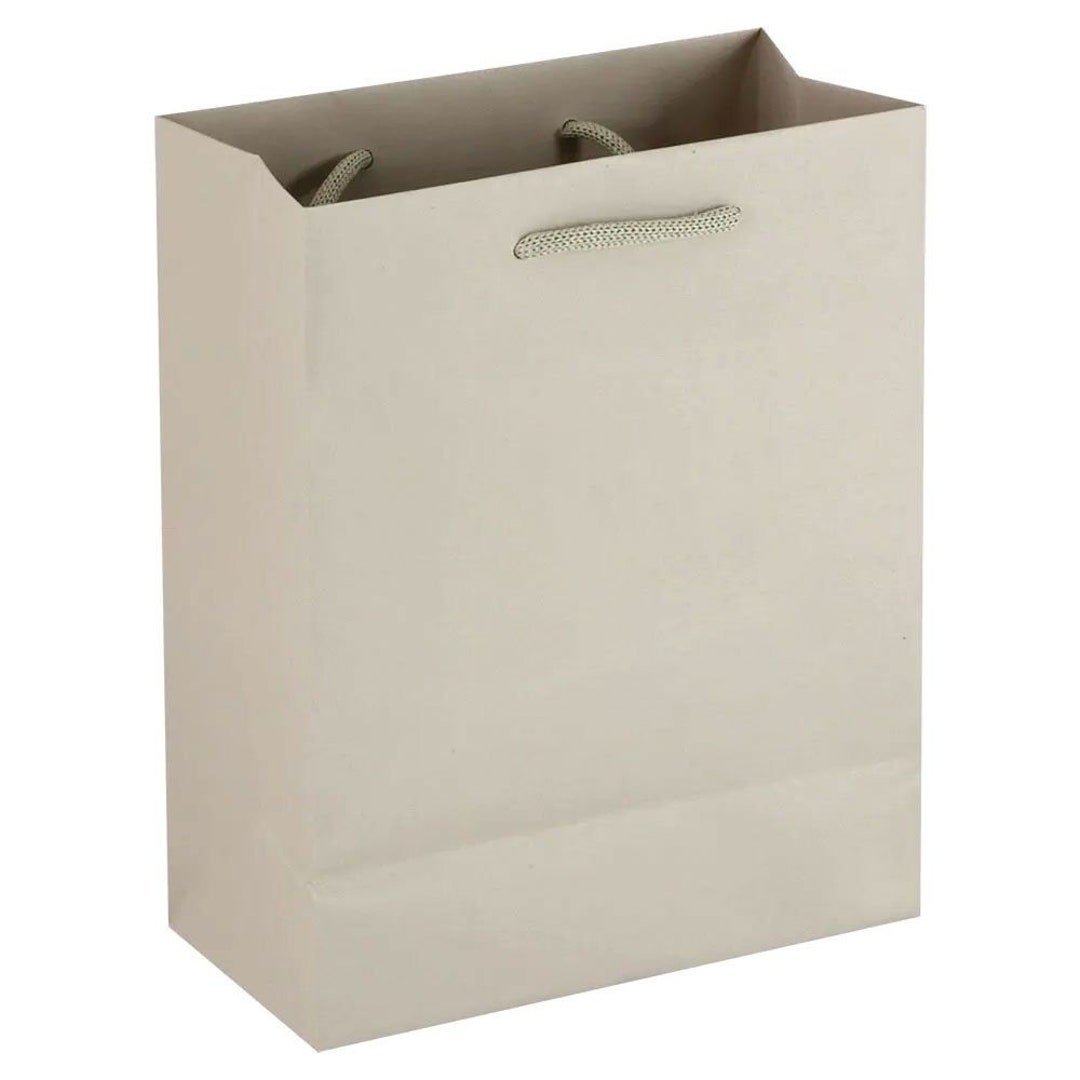LARGE Premium Light Grey Paper Euro Totes - 100 - Printed Bags - Grey ...