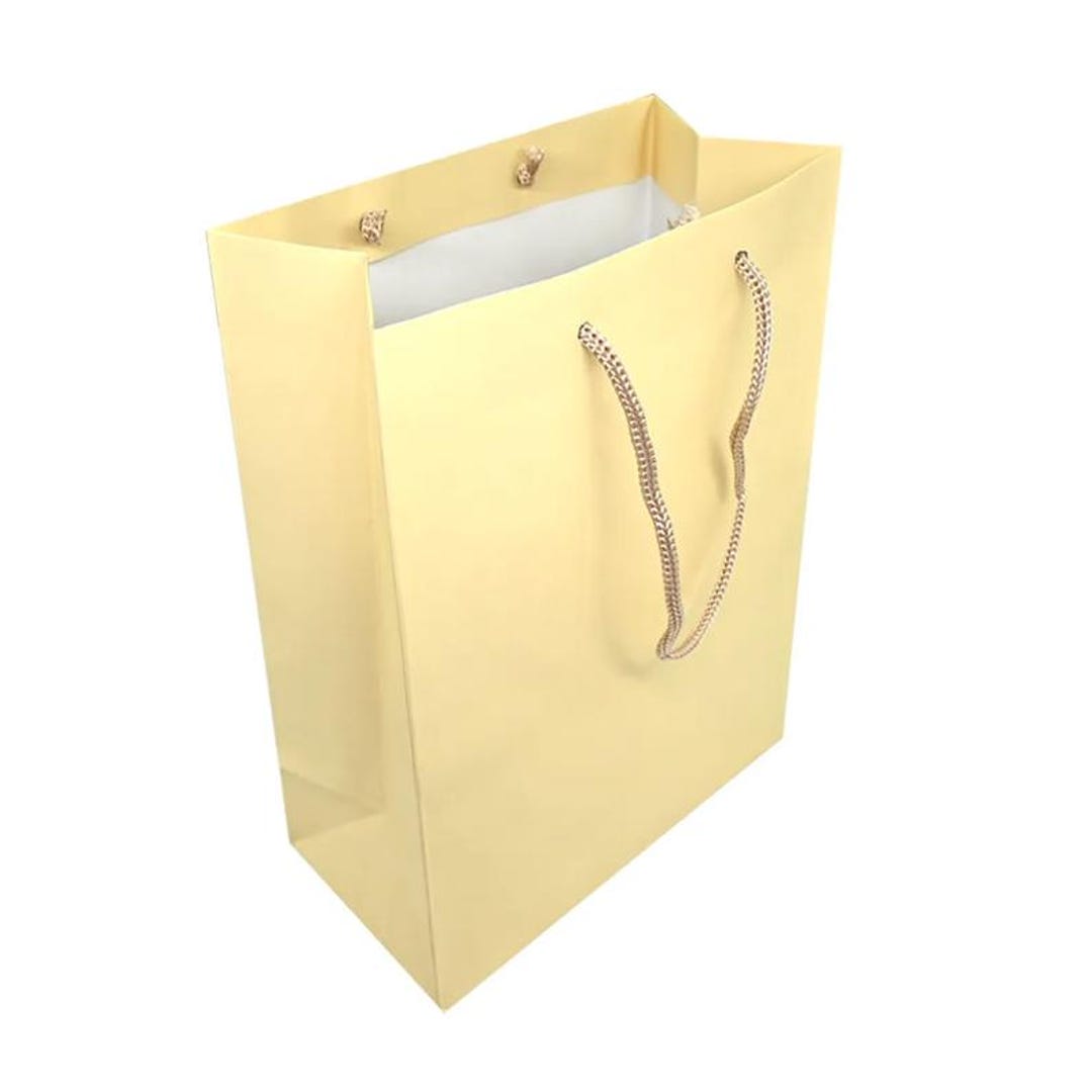 Pack of 10 Ivory Euro Tote Bags – Small Gift Shopping Bags 4-3/4 X 3 X ...