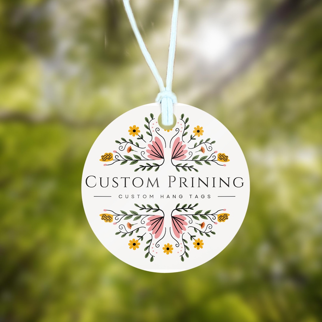 1.5" Circle Tag| 100 Pcs With String ~ Custom Tags ~ Round Tags ...