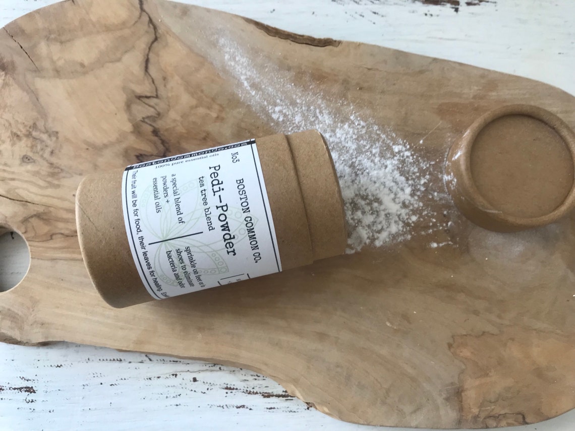 All Natural Pedi Powder With Essential Oil / Natural Foot - Etsy