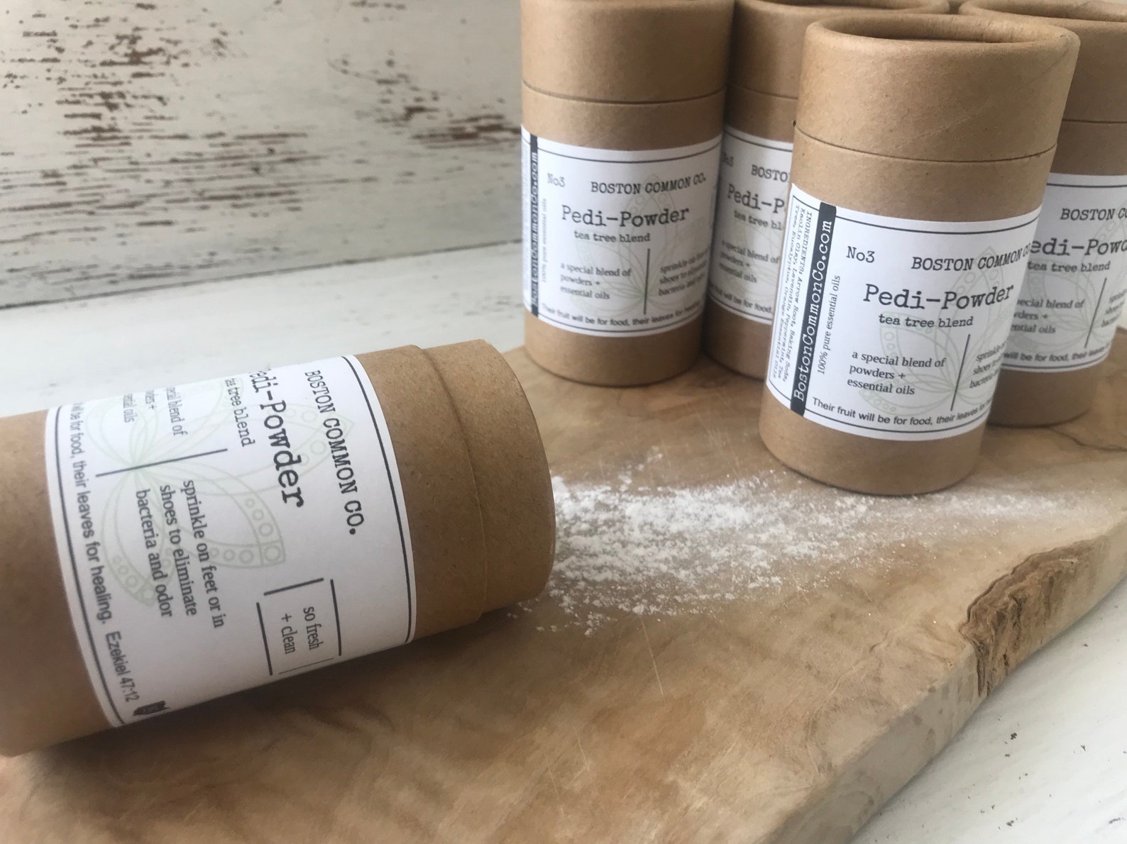 All Natural Pedi Powder With Essential Oil / Natural Foot | Etsy