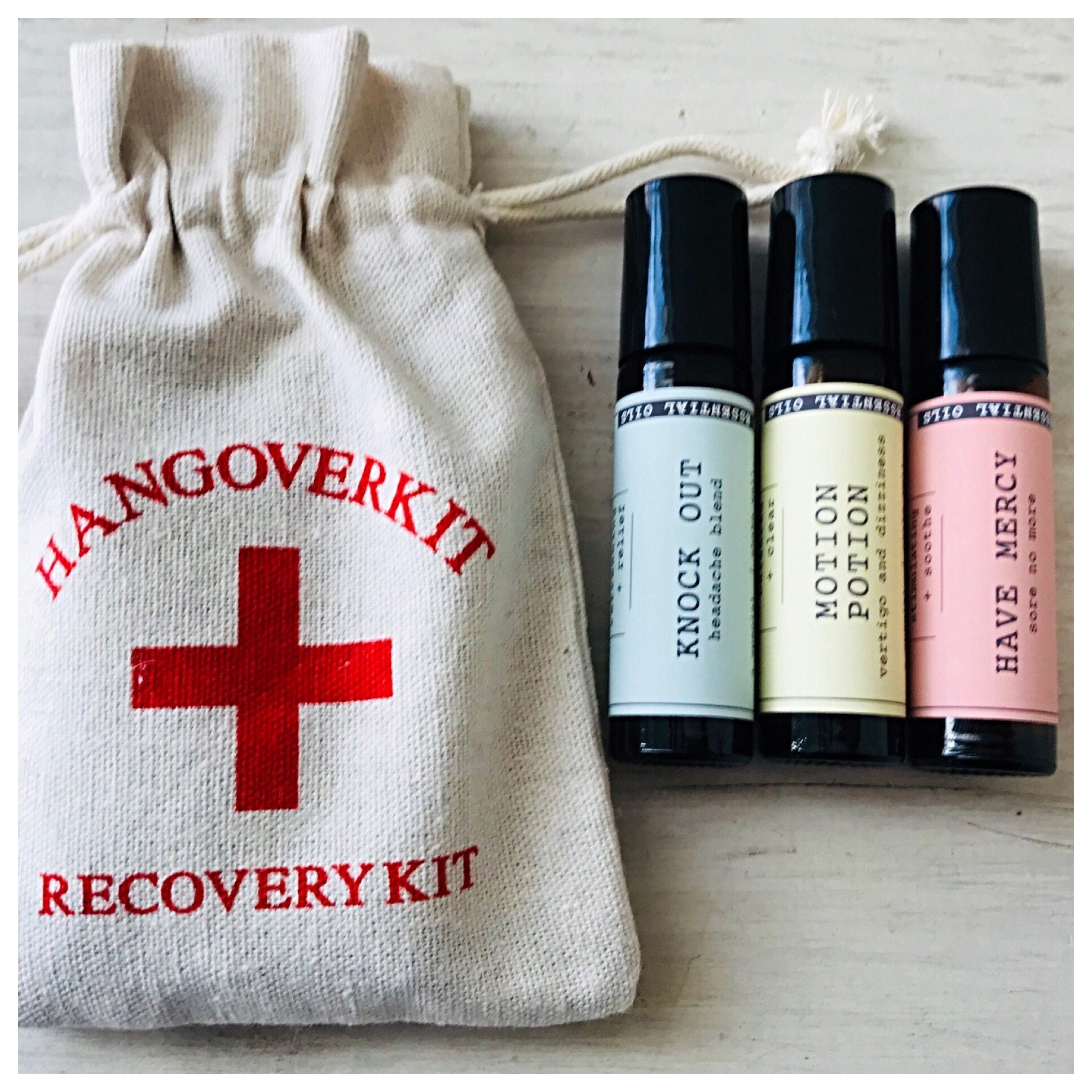 Hangover Recovery Kit / Essential Oils Recovery Kit for Hangovers ...