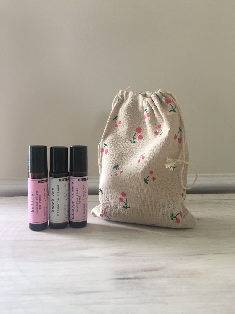Menstrual Relief Kit Essential Oil Rollerball Blends for | Etsy