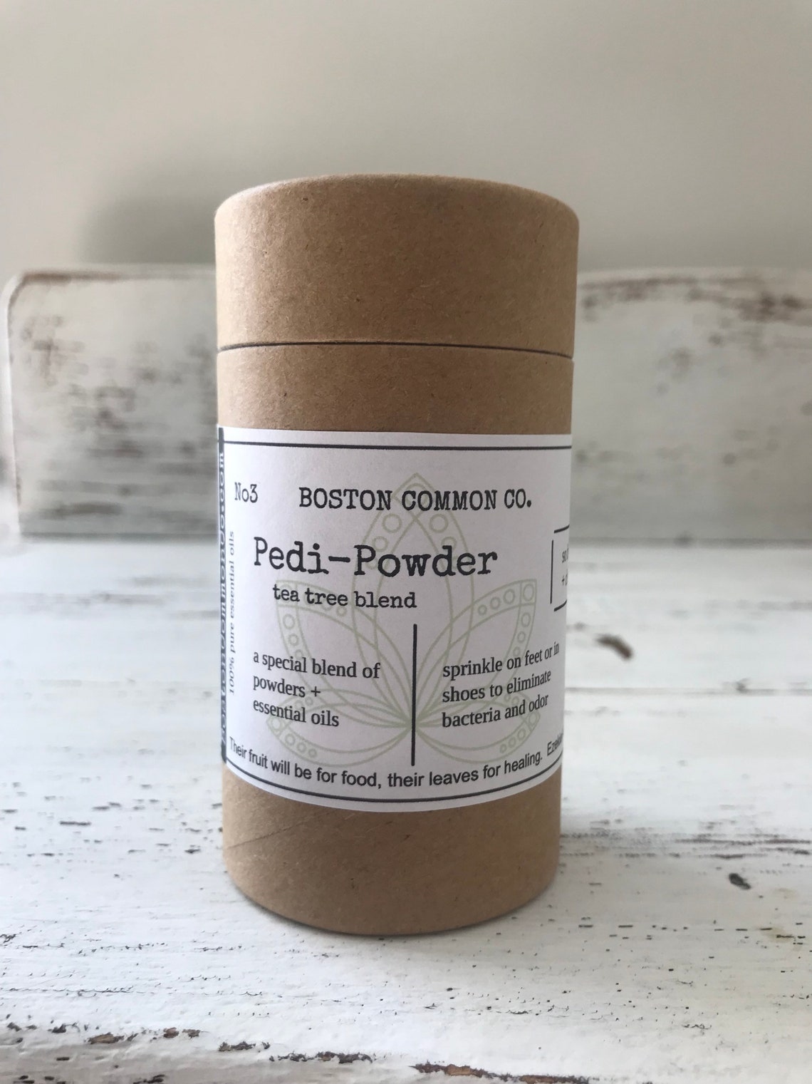 All Natural Pedi Powder With Essential Oil / Natural Foot | Etsy