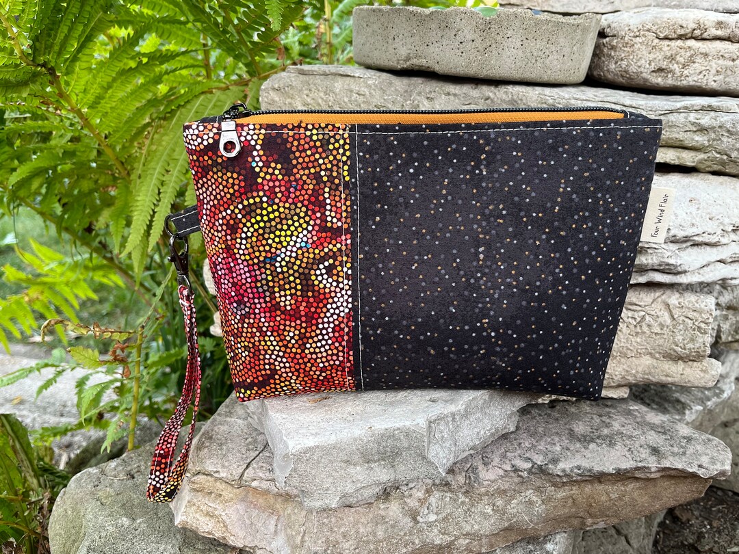PB&J Pouch - Black Red Gold - Etsy