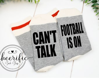 Football Socks Shhh... the Game is On Socks for Men - Etsy