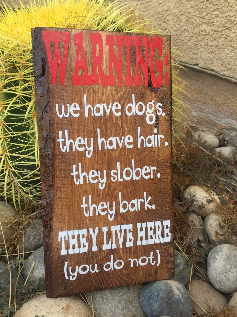 WARNING We Have Dogs - Home Sign - Etsy