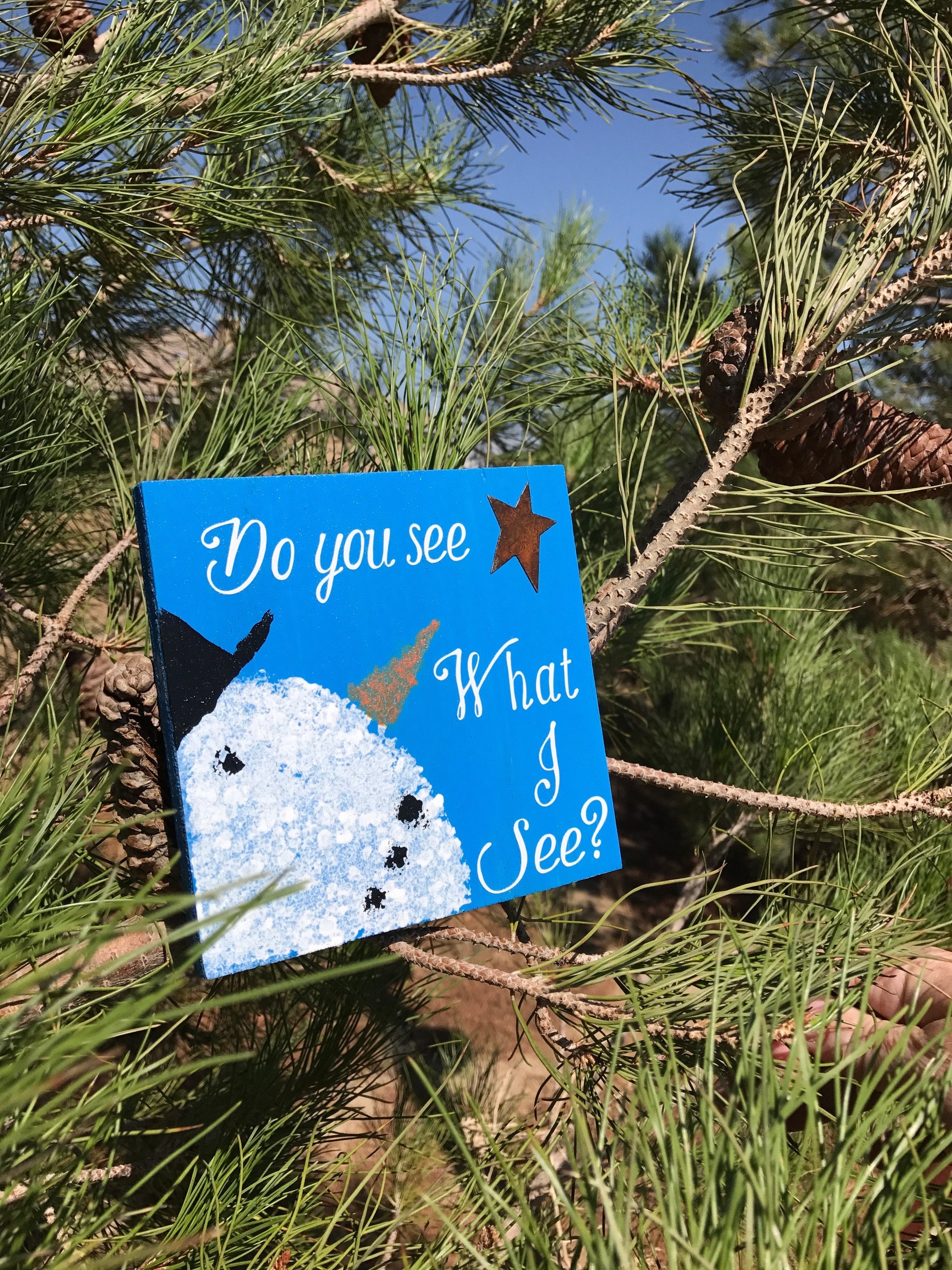 Snowman Do You See What I See - Etsy