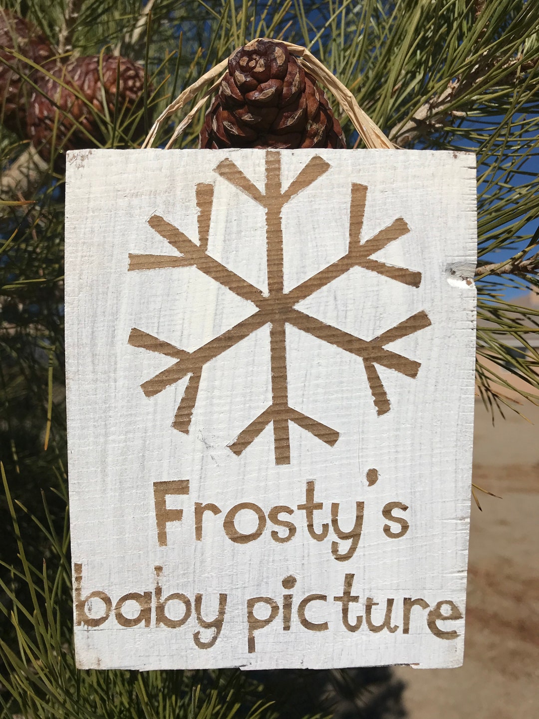 Frosty's Baby Picture Sign - Etsy