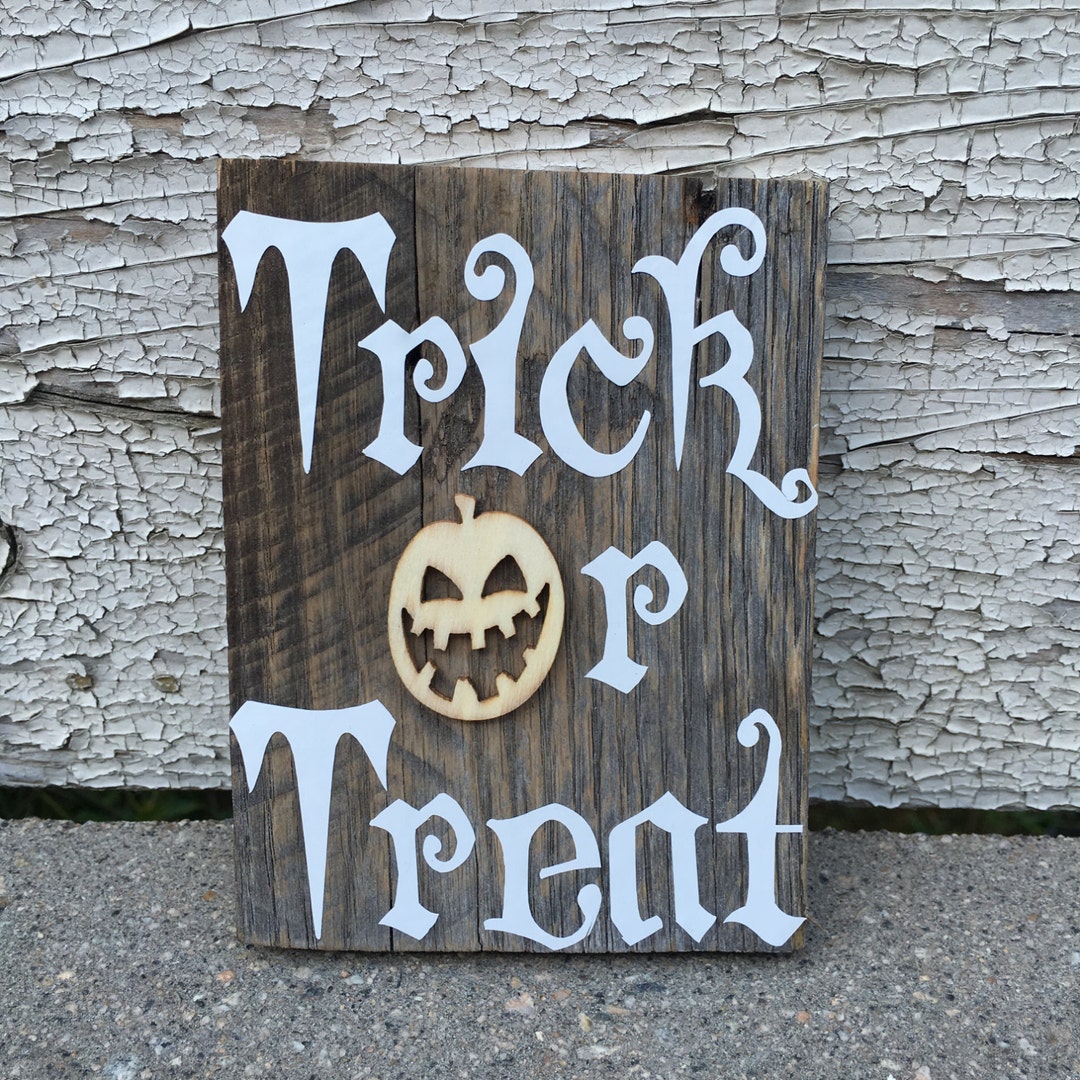 Trick OR Treat Sign - Etsy
