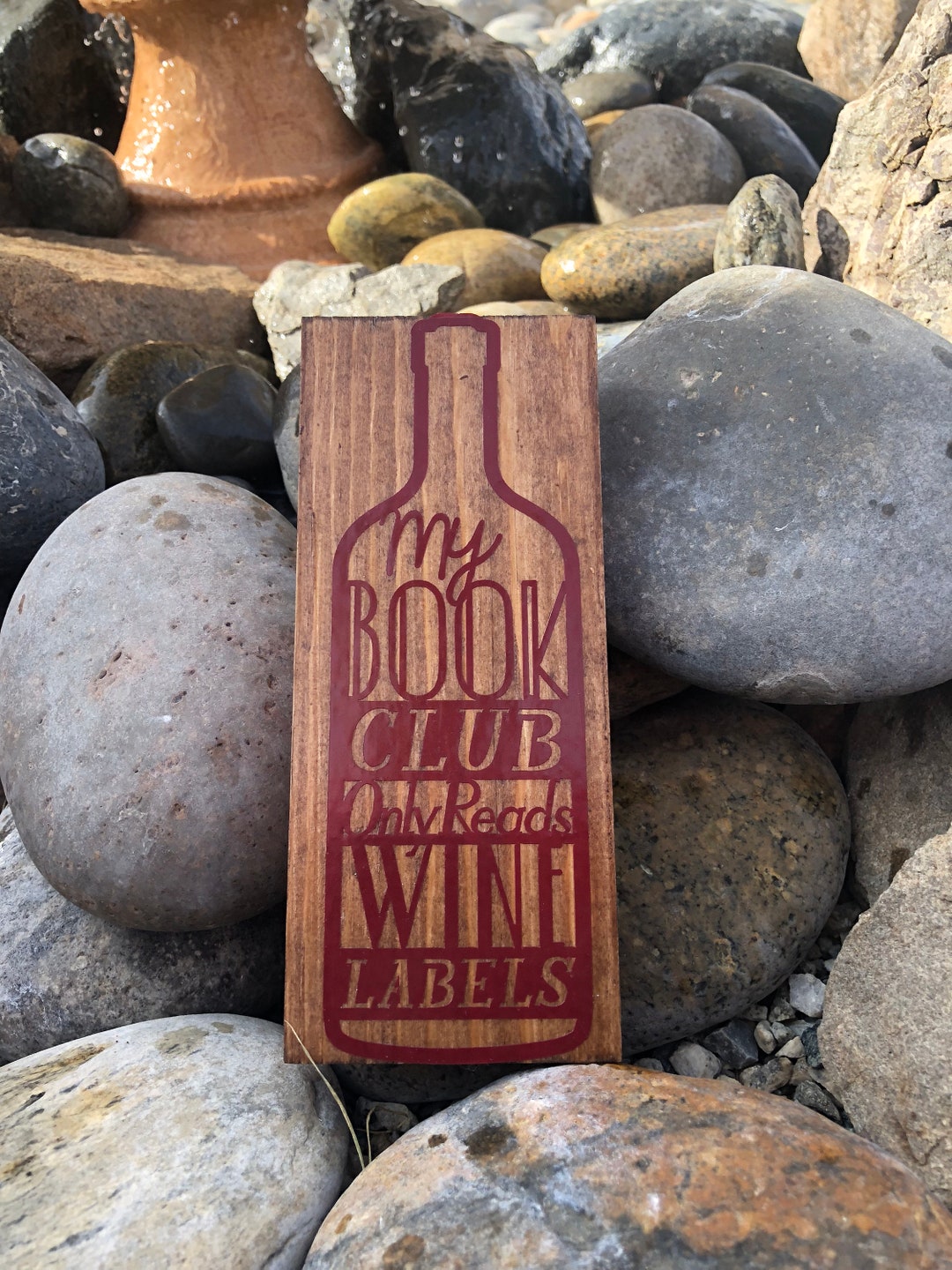 My Book Club Only Reads Wine Labels - Sign - Etsy
