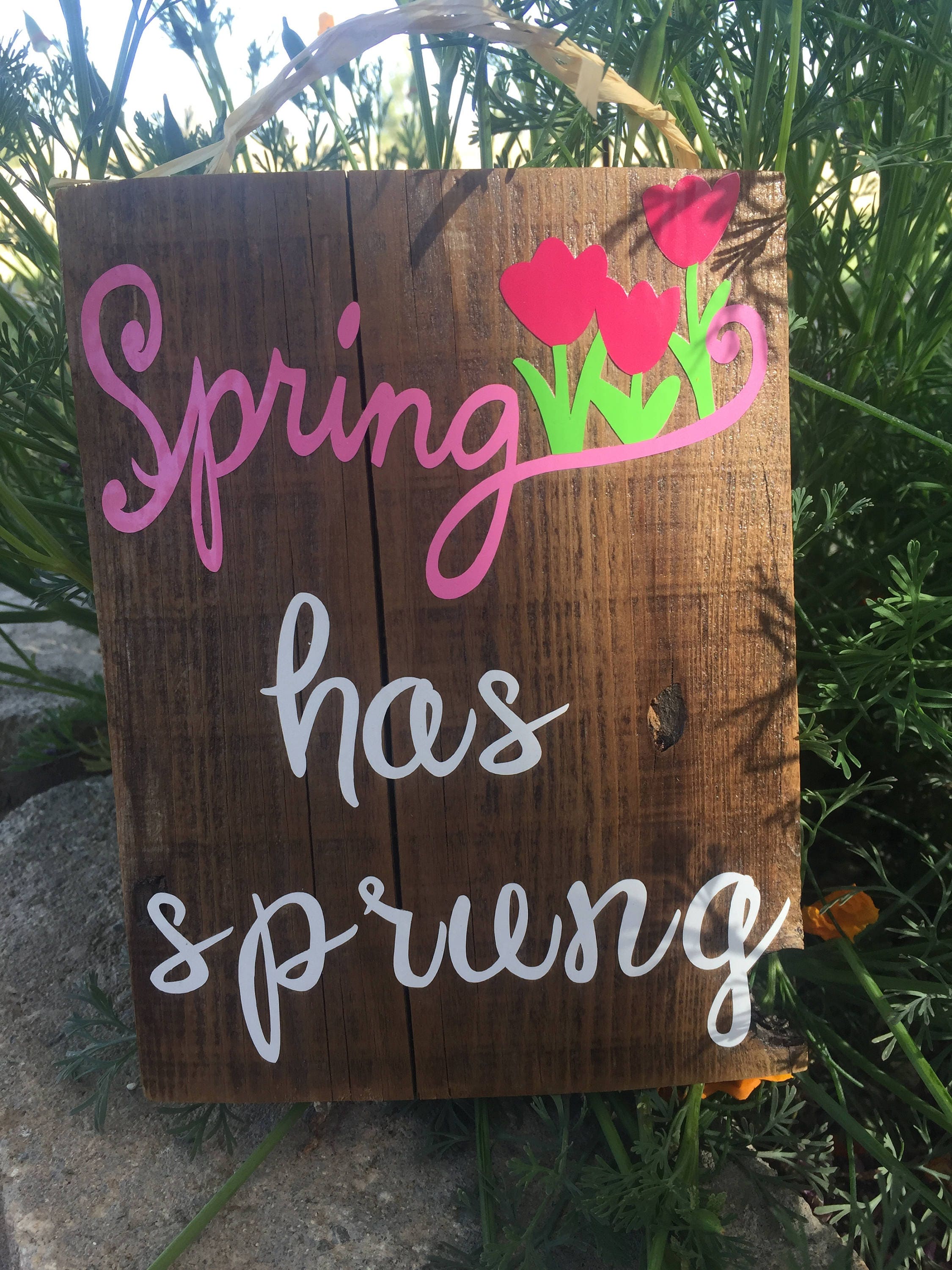Spring Has Sprung Sign - Etsy