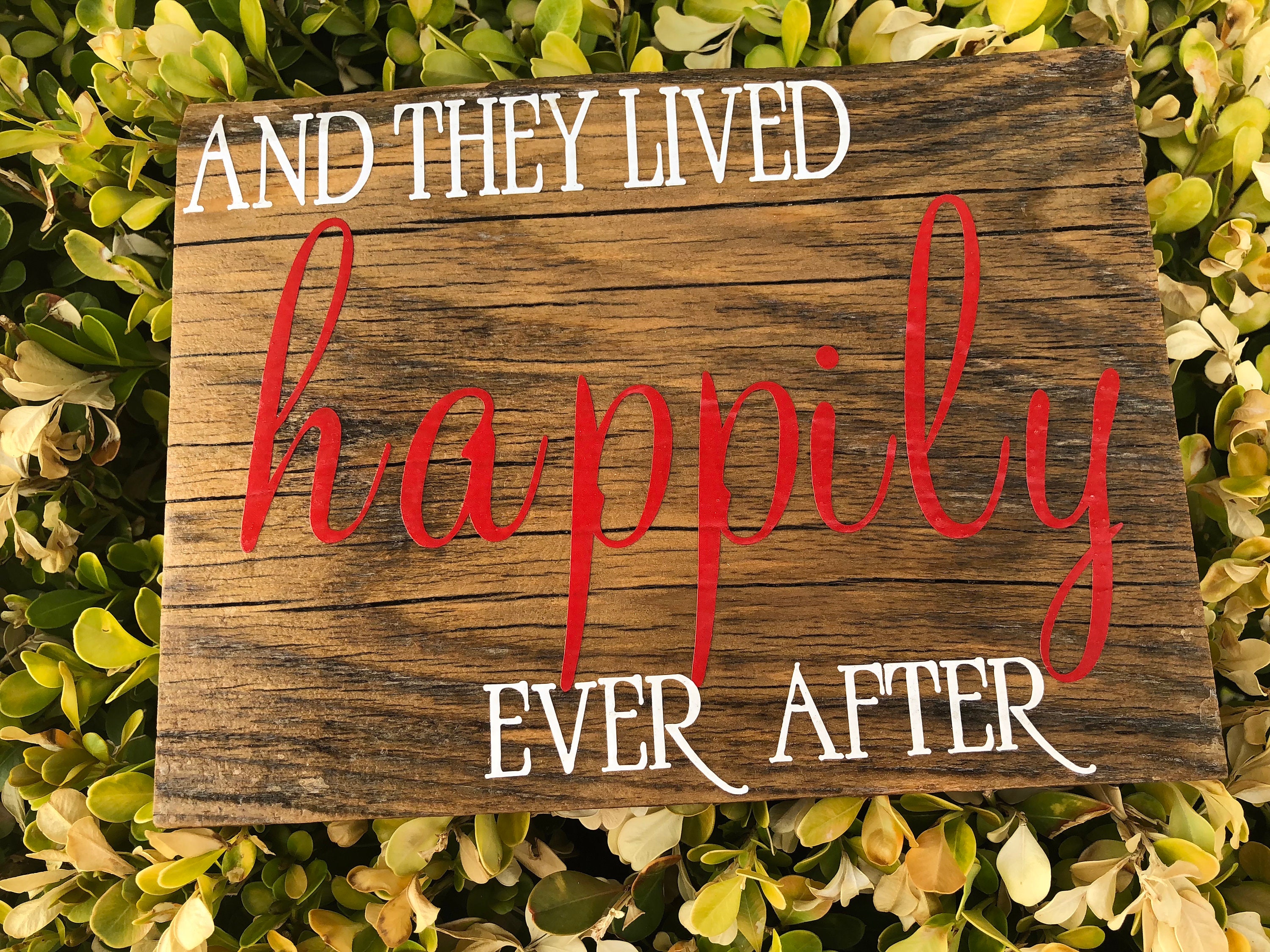 And They Lived Happily Ever After Sign - Etsy