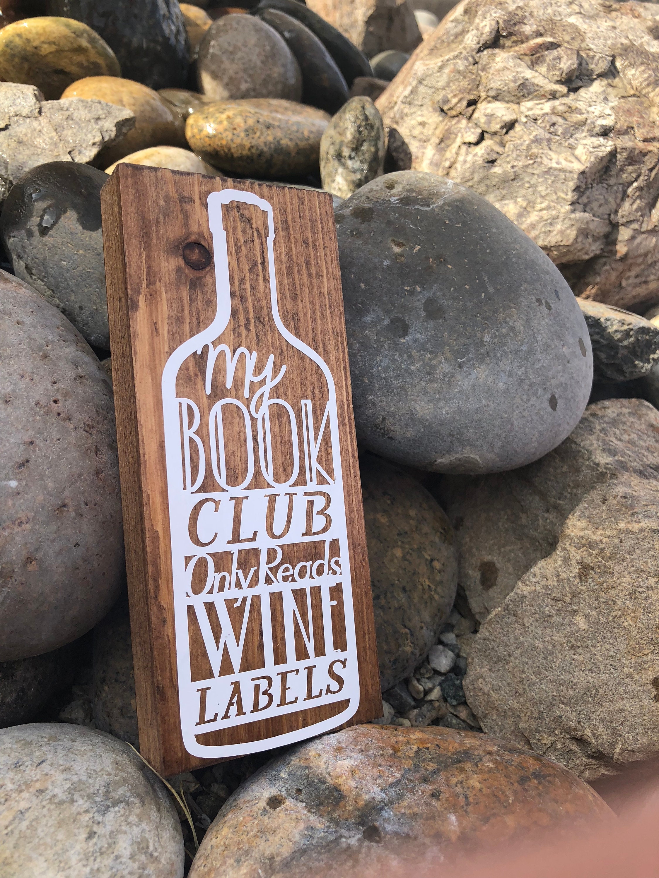 My Book Club Only Reads Wine Labels Sign - Etsy